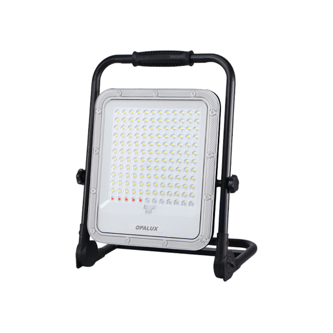 REFLECTOR PÓRTATIL 50W LED RECARGABLE OPALUX - Lumiser Perú